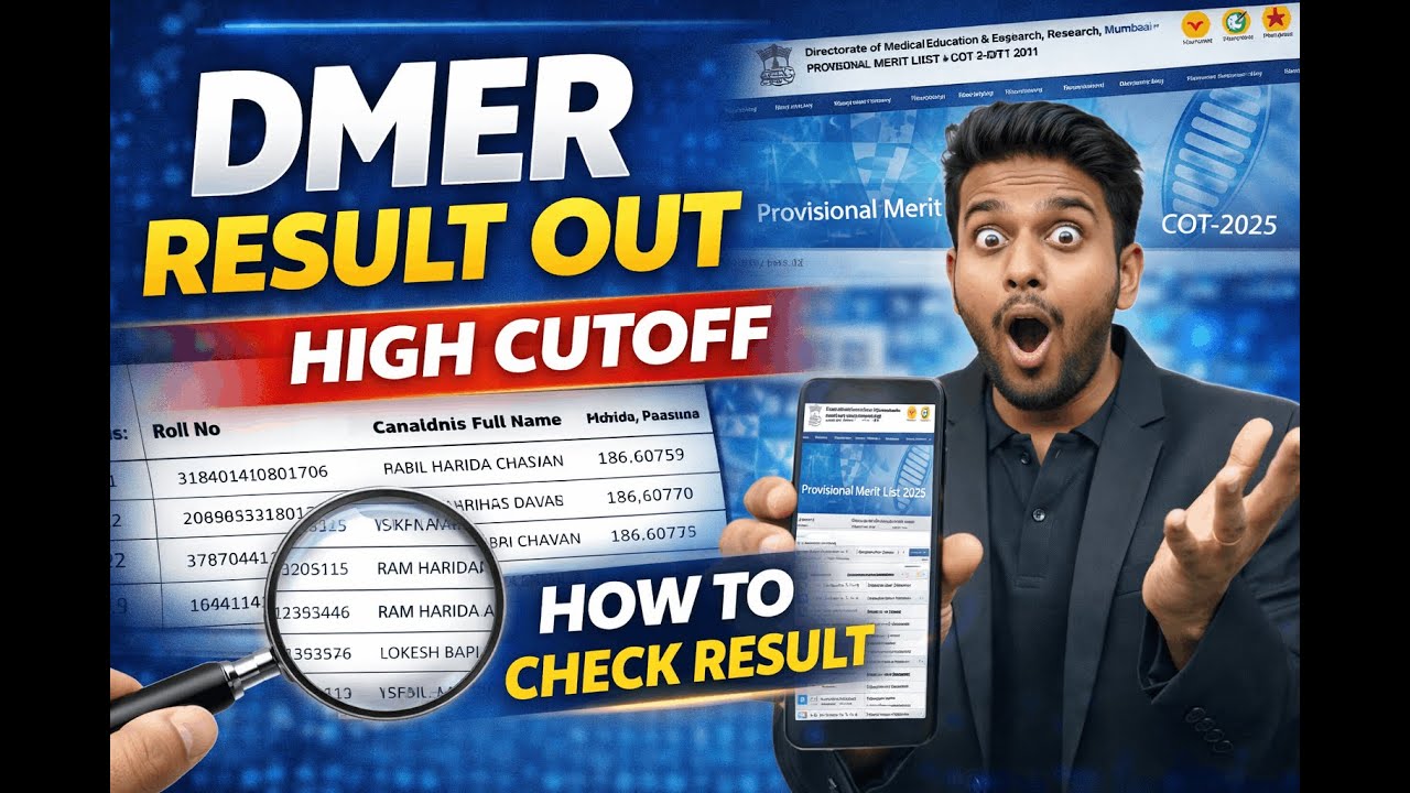 DMER RESULTS 2025 | HOW TO CHECK RESULT COMPLETE PROCES | SAFE SCORE ...