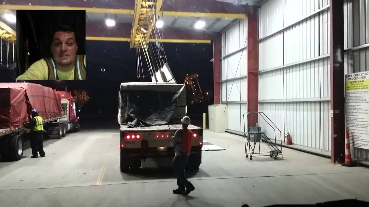 Witness the lumber tarping machine in action - YouTube