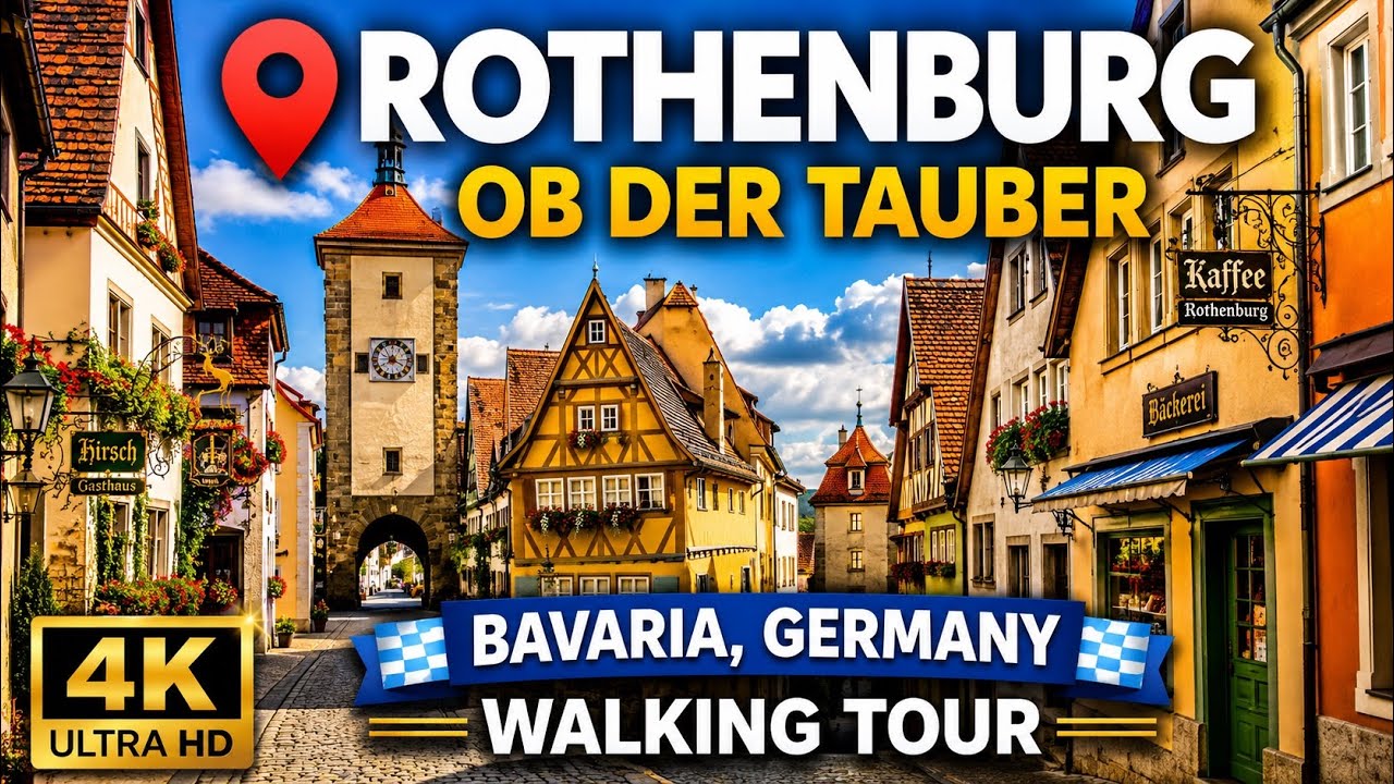 Rothenburg ob der Tauber, Bavaria, Germany Walking Tour 2024 - YouTube