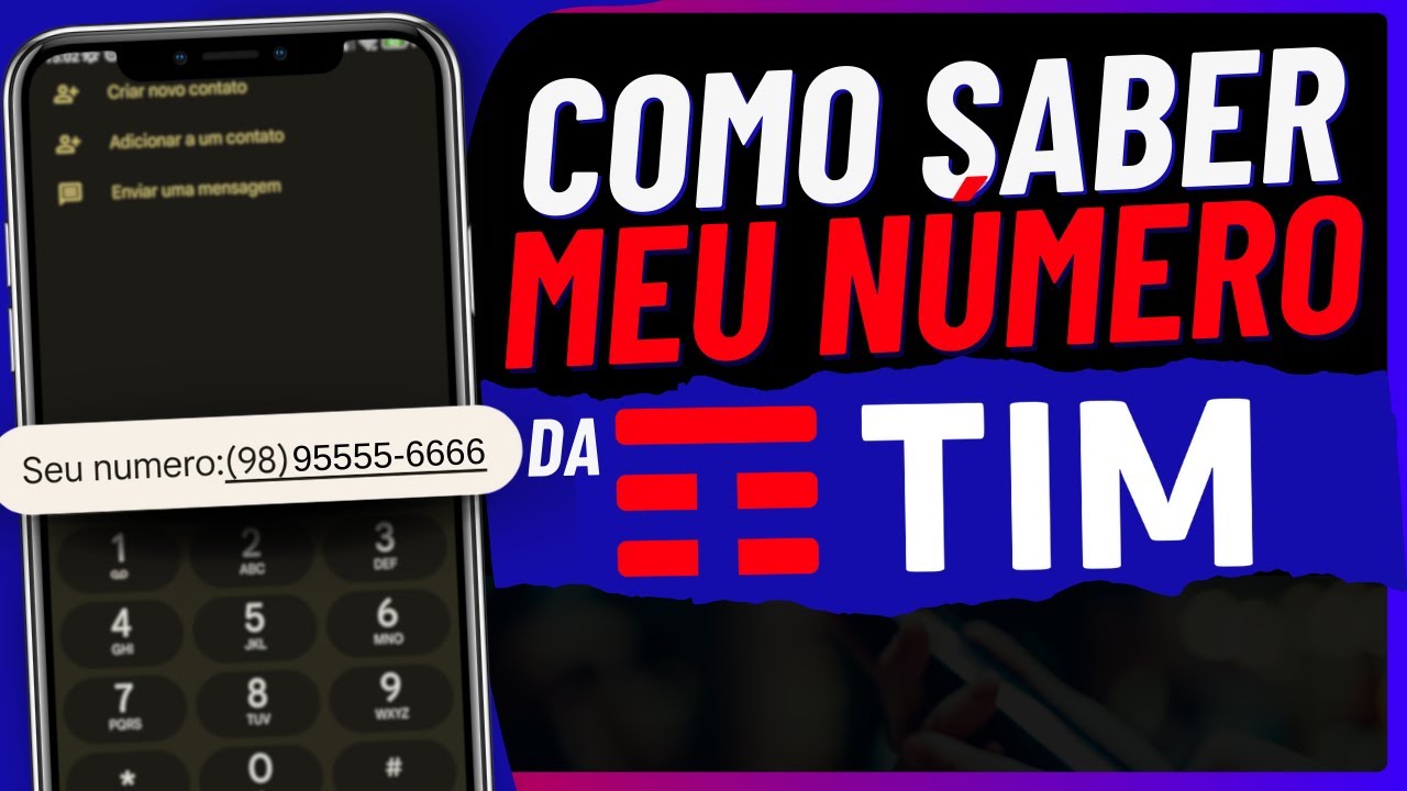 COMO VERIFICAR QUAL É SEU NUMERO DA TIM! - YouTube