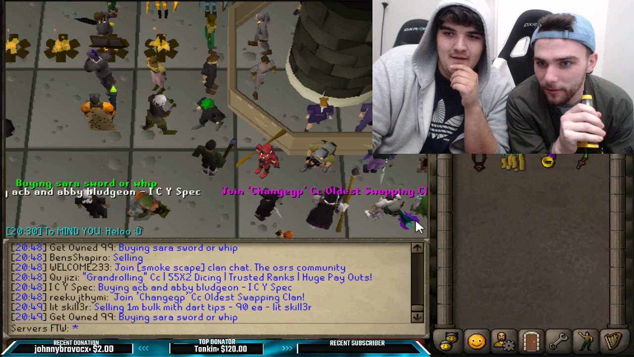 Runescape streamer's friends drop his bank and log out while he goes to ...