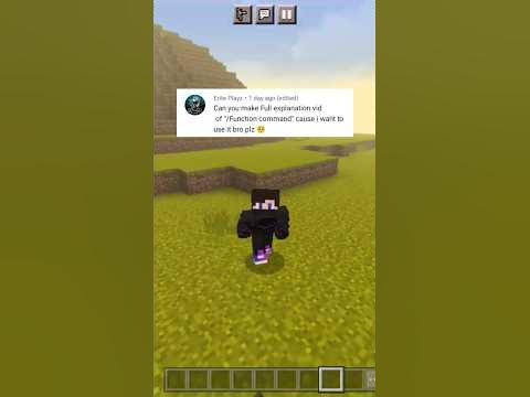 How to use Function Command in Minecraft #shorts #minecraft #minecraftcommands - YouTube
