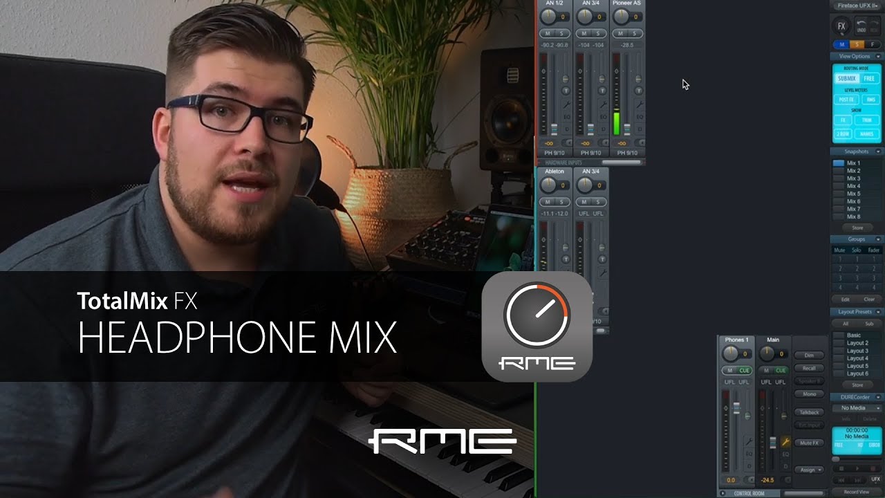 TotalMix FX for Beginners - Headphone Mix - YouTube