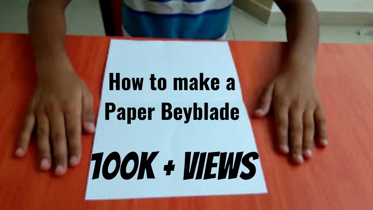 How to make a paper beyblade (easy)👍 - YouTube