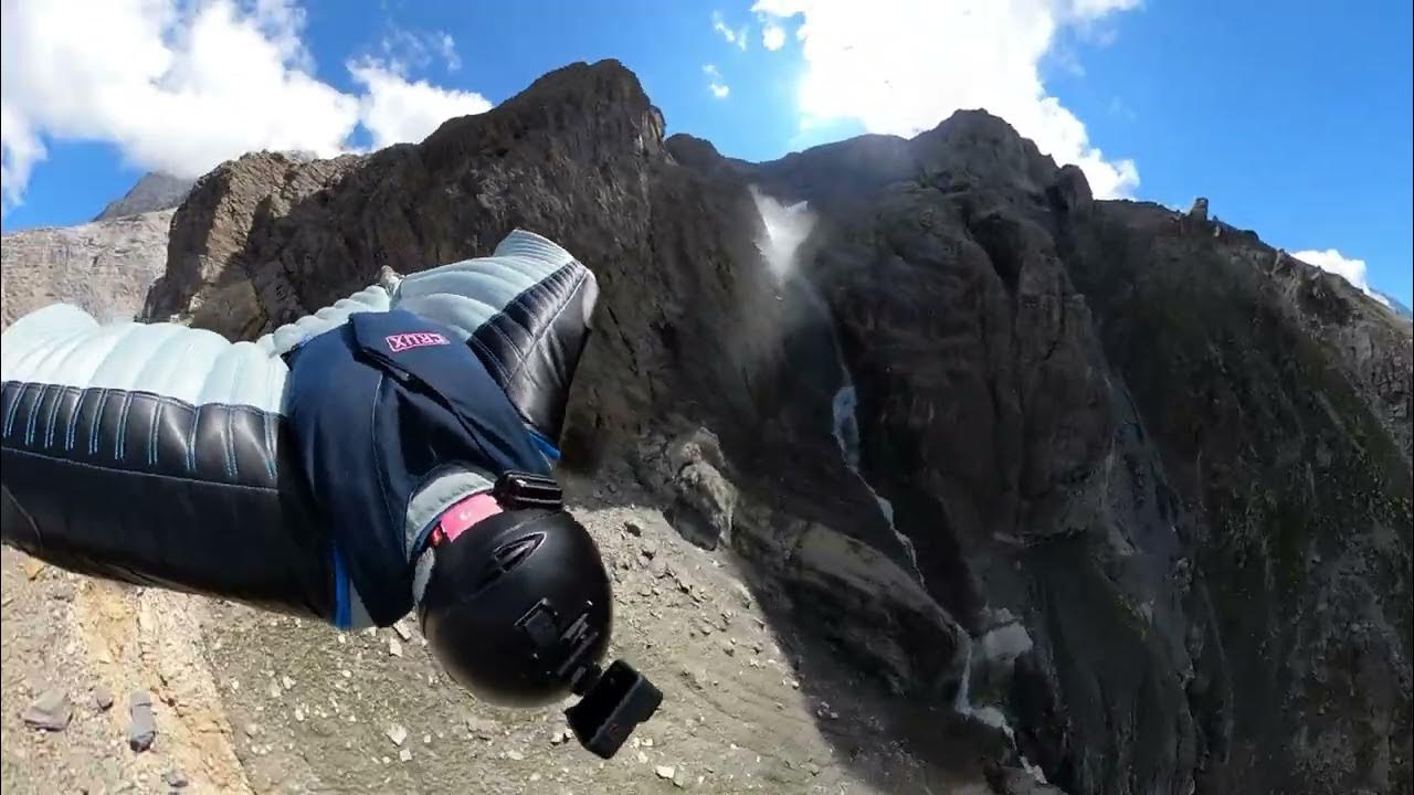 Wingsuit Waterfall to River Line on Jungfrau - YouTube