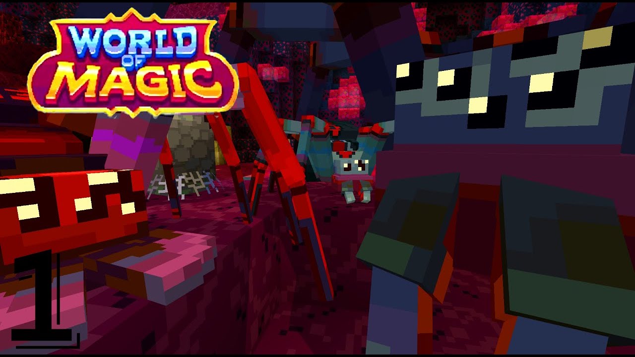 Minecraft: World Of Magic PART 1 - THE CURSED FOREST! Giant Spider Boss ...