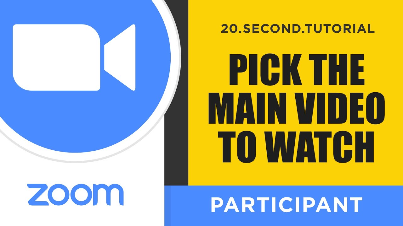 Pick the main video feed to watch (Pin Video) – Participant Zoom ...