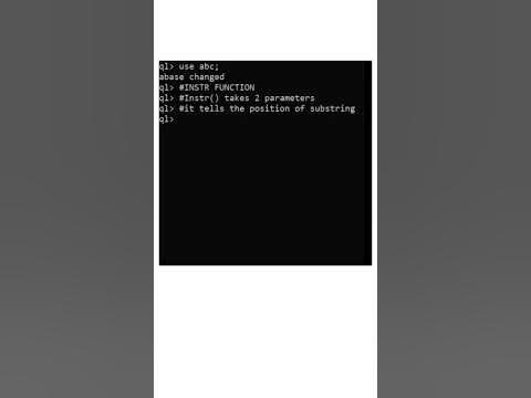 Class 12 CBSE Board Informatics Practices 1 Mark Question MySQL INSTR FUNCTION - YouTube