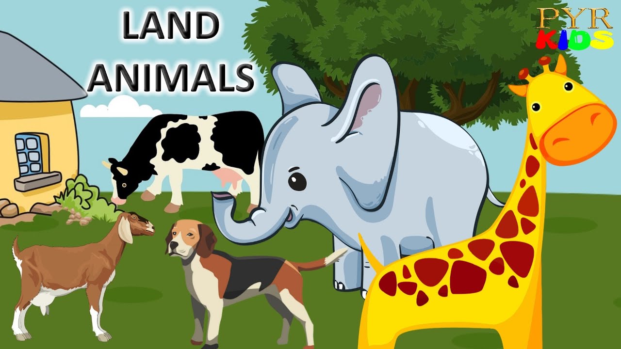Land Animals for Kids | Land Animals with its Image & Sound | Play ...