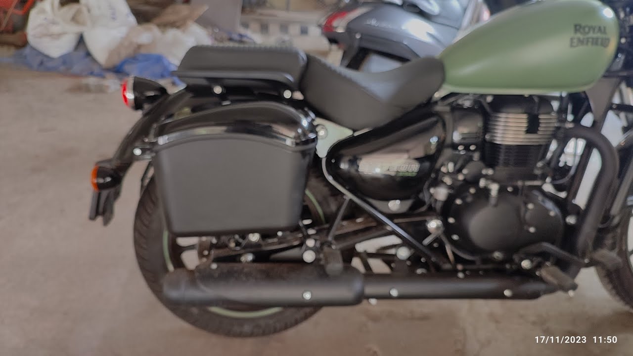 Royal Enfield Meteor 350 Steelbird Side box installation on Genuine RE ...