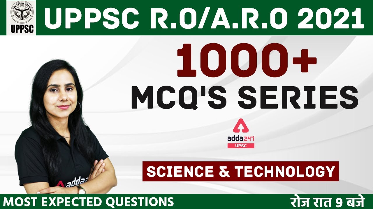UPPSC RO ARO 2021 | Science And Technology | 1000 + MCQ Series - YouTube