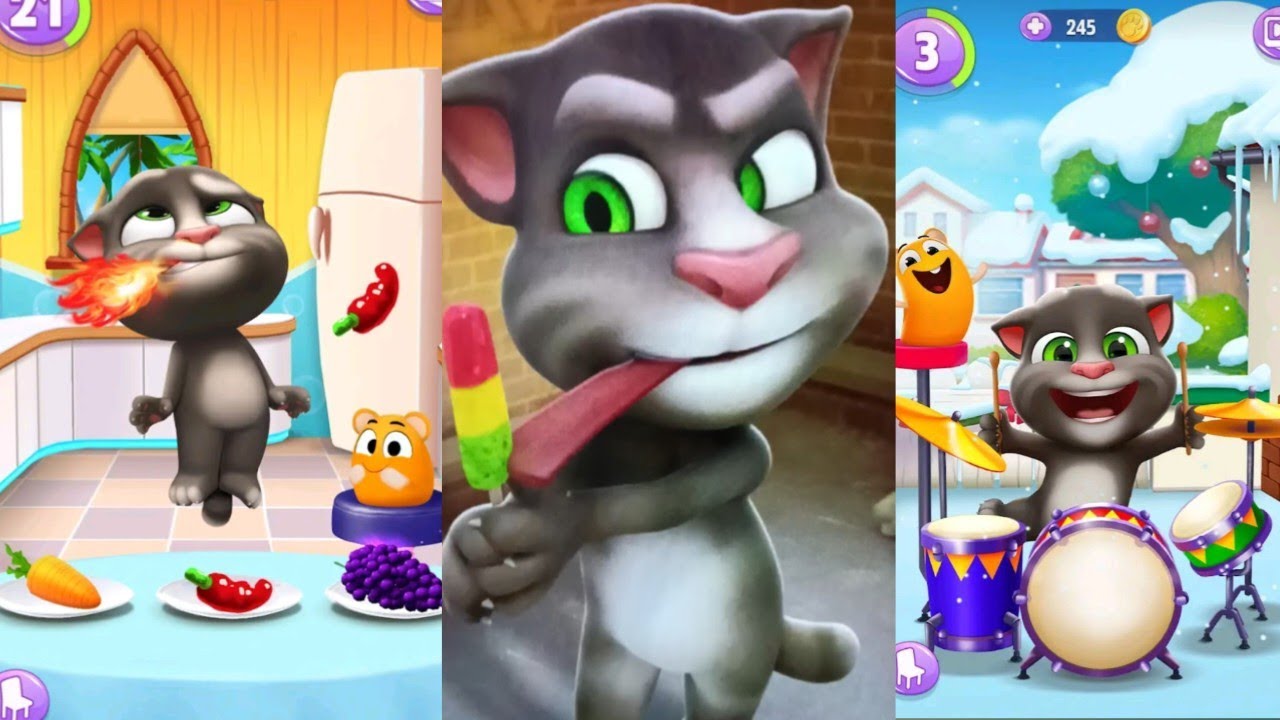 Talking Tom Game, Talking Tom Gold Run, My Talking Tom, Tom Jetski ...