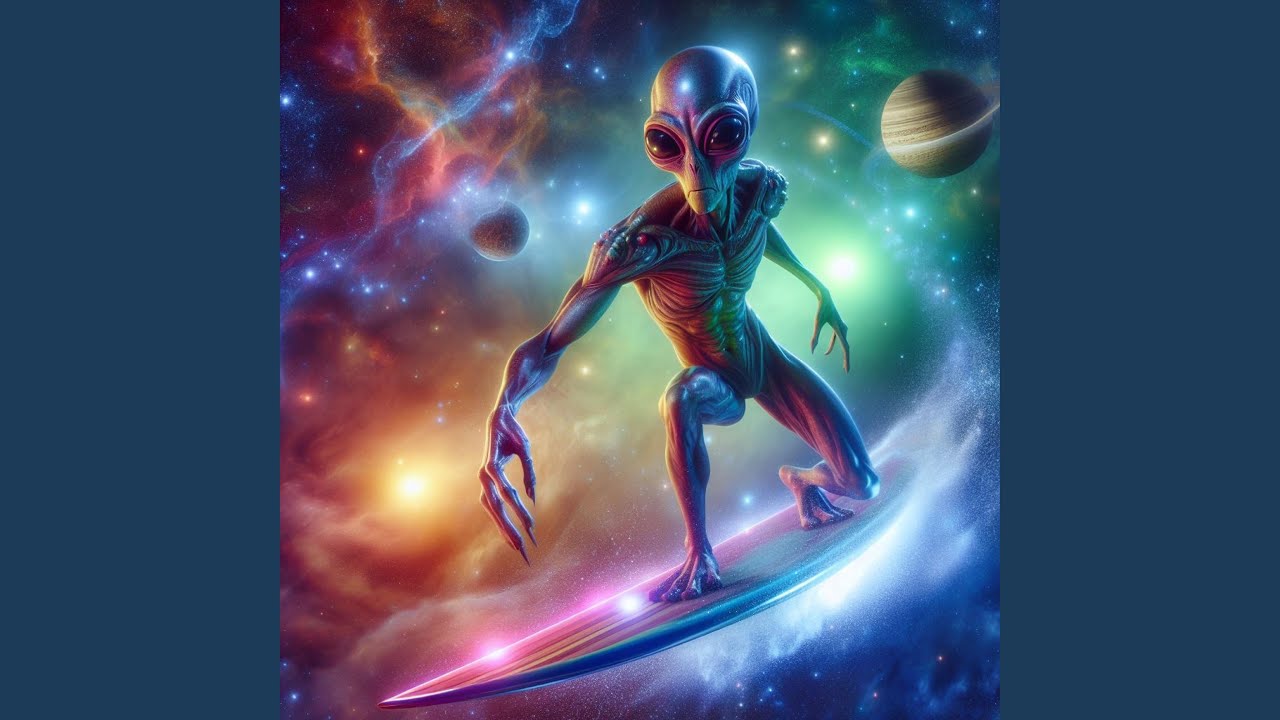 Alien Satellite Surfing in Space - YouTube