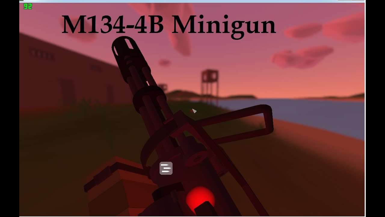 Unturned мод на M134-4B Minigun №2 - YouTube