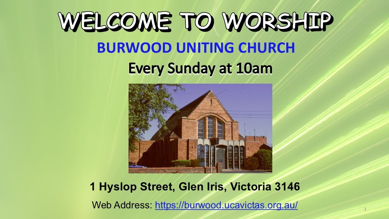 Burwood Uniting Church Livestream - Sunday 6th October 2024 - YouTube