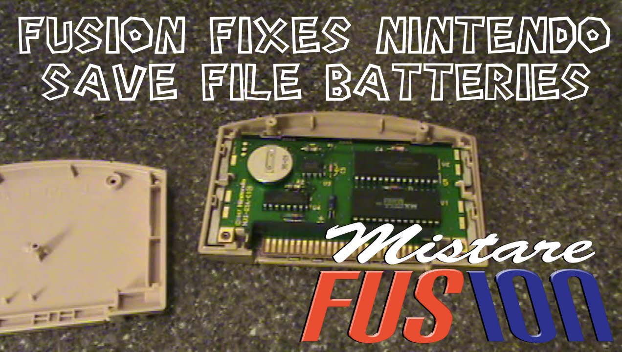 Fusion Fixes Nintendo Save File Batteries - YouTube