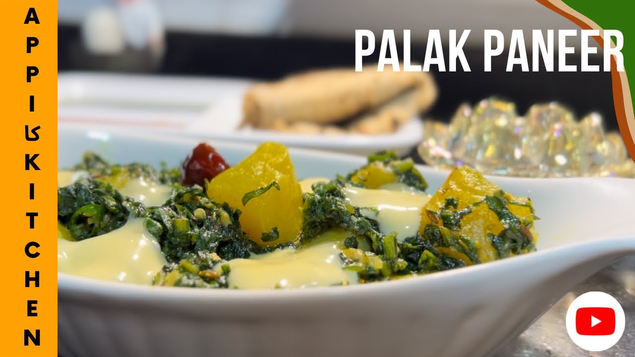 Aloo Palak Paneer recipe || How to make easy palak paneer || Appi ka ...