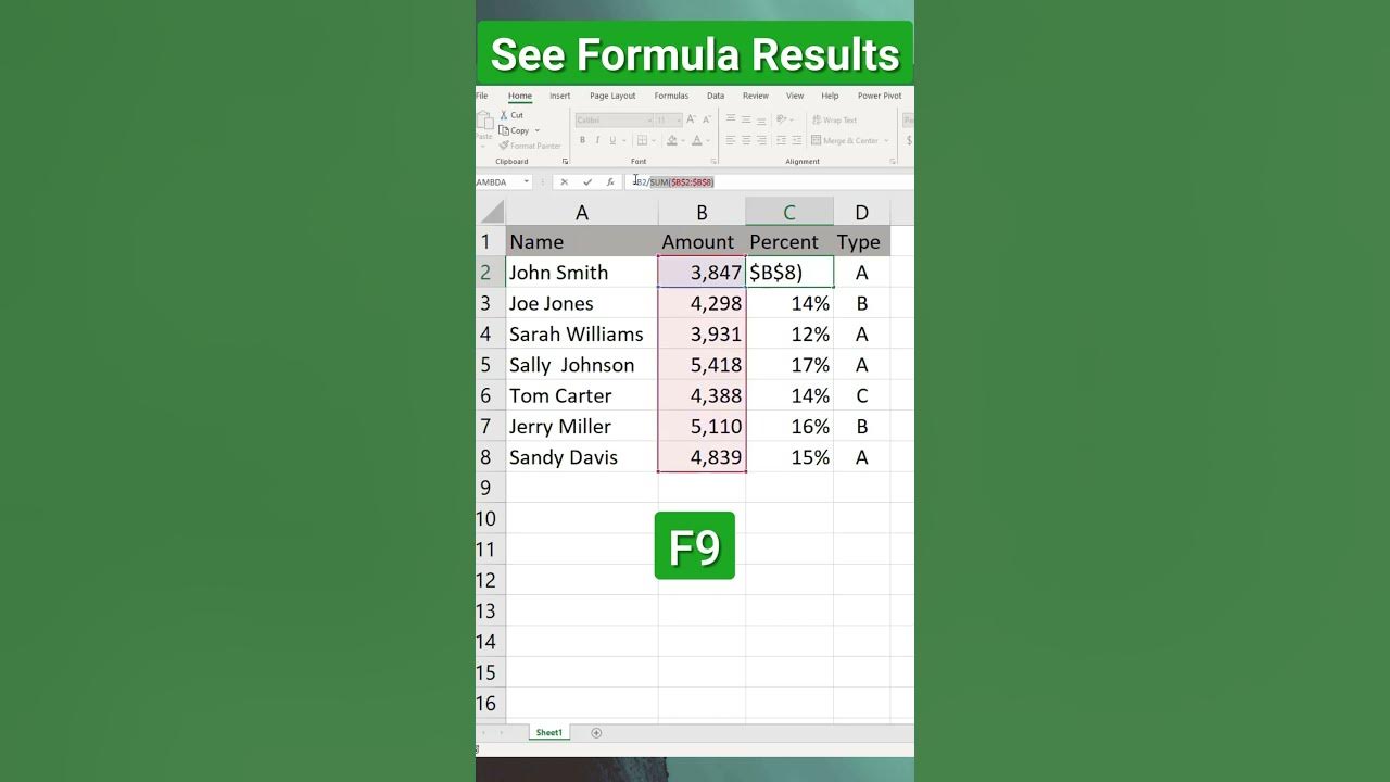F9 MAGIC: Instantly Recalculate Your Excel Formulas! - YouTube