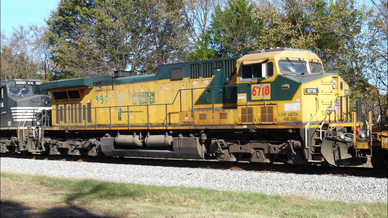 NS 23N - patched CNW OLS & SD90MAC! 11-20-2015 - YouTube