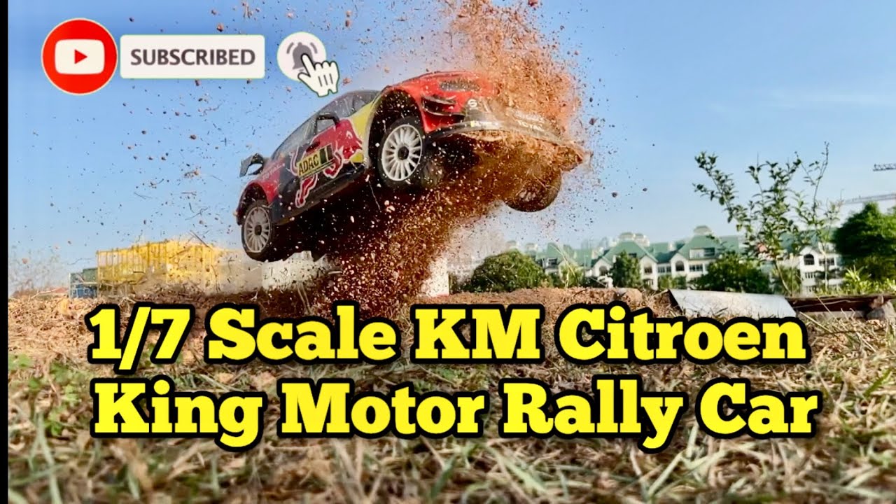 Best 1/7 Scale Rally Car KM Citroen #redbull King Motor Offroad Bashing ...
