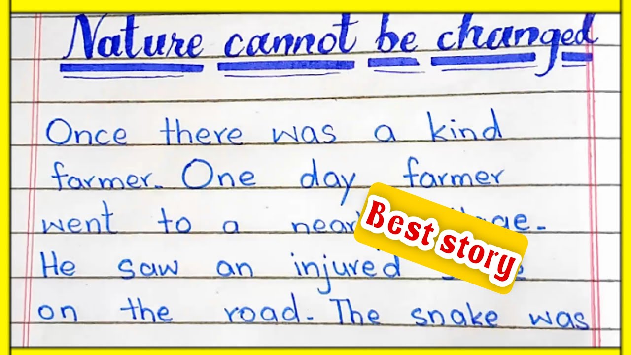 Nature cannot be changed story in English|Story Farmer and snake| - YouTube