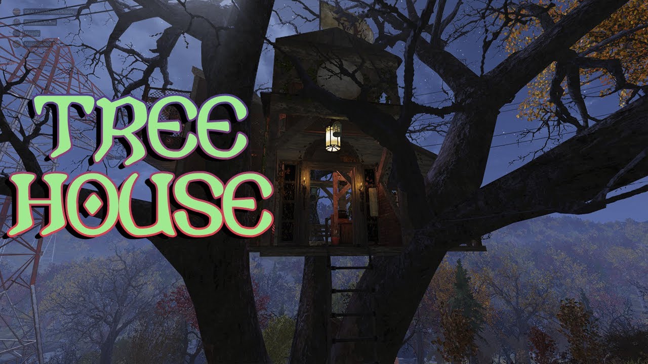 Fallout 76 Camp Build - Tree House - YouTube