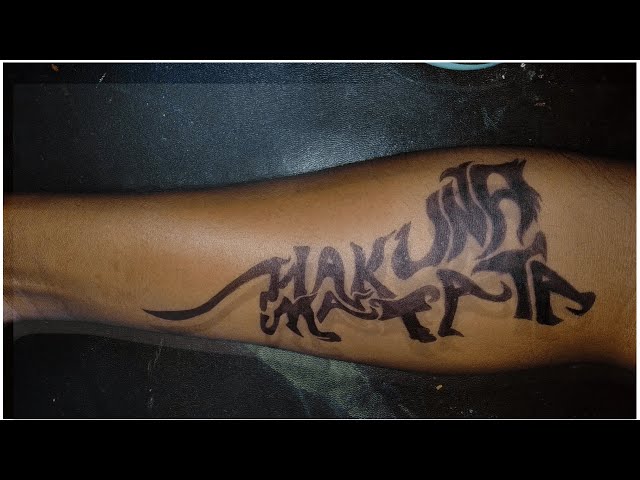 Matata Tattoos Just In Case You're Wondering, There's No Symbol For