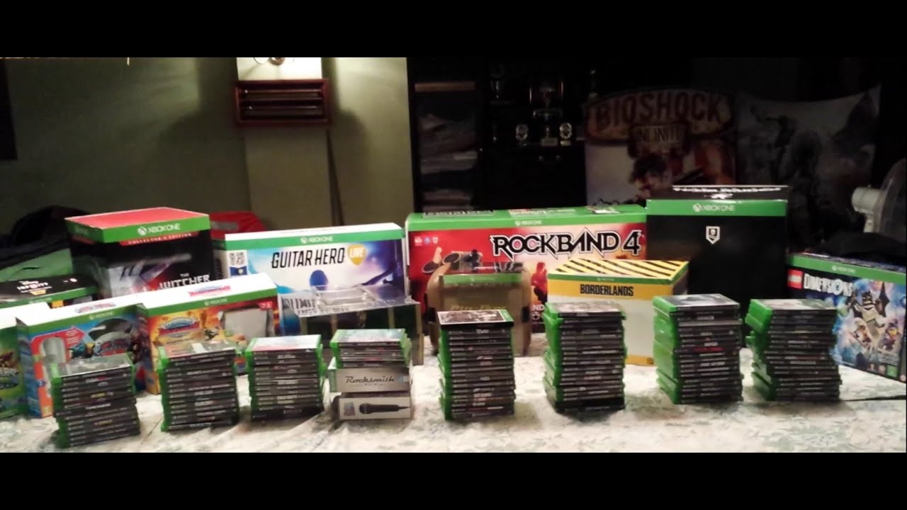 TWO YEARS OF XBOX ONE -MY XBOX ONE GAME COLLECTION 295 GAMES - YouTube