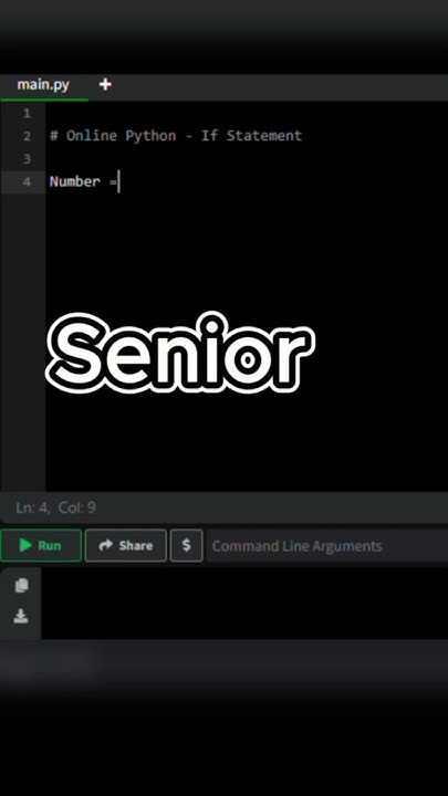 Python If Statement｜ Junior vs Senior ｜ #programming #javascript #python #coding #developer # ...