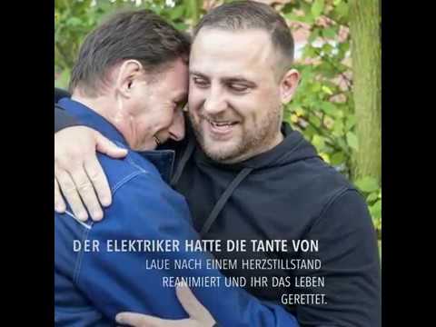 Michael Laue aus Wathlingen trifft die Lebensretter seiner Tante