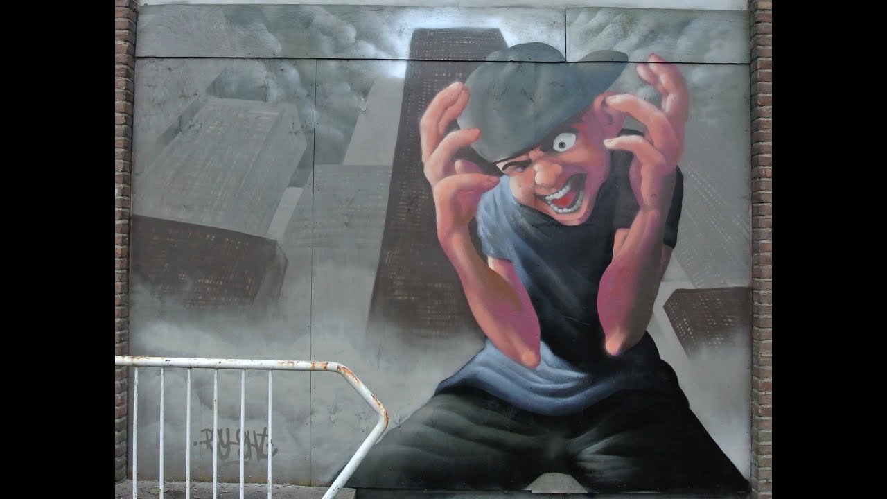 Time Lapse graffiti by PSY 2HT at Project Slinge Part 3 - YouTube