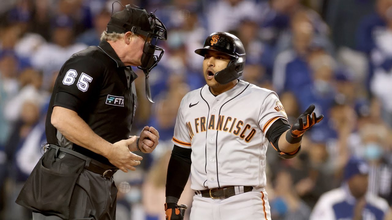 MLB Umpires | Worst Calls | Giants vs. Dodgers (NLDS 2021) - YouTube