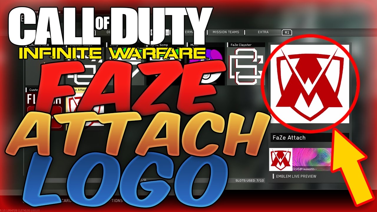 How to make FaZe Attach's Logo on Infinite Warfare - YouTube