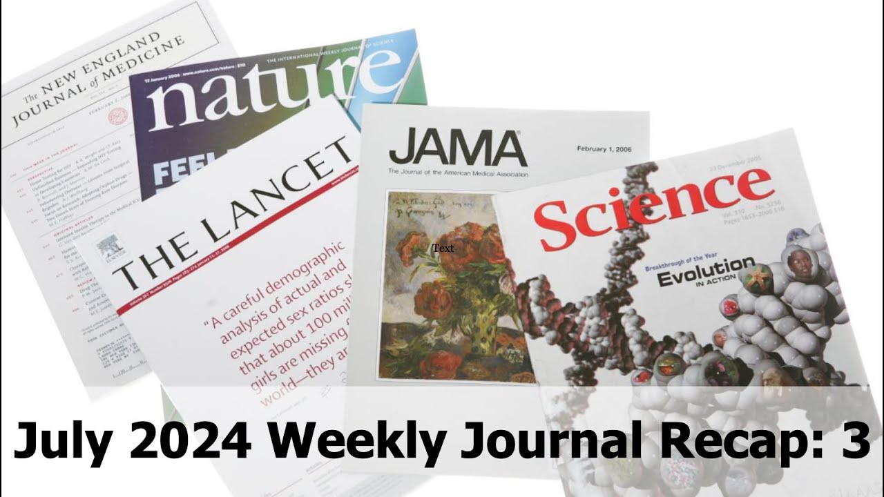 July 2024 Weekly Journal Recap: 3 - YouTube