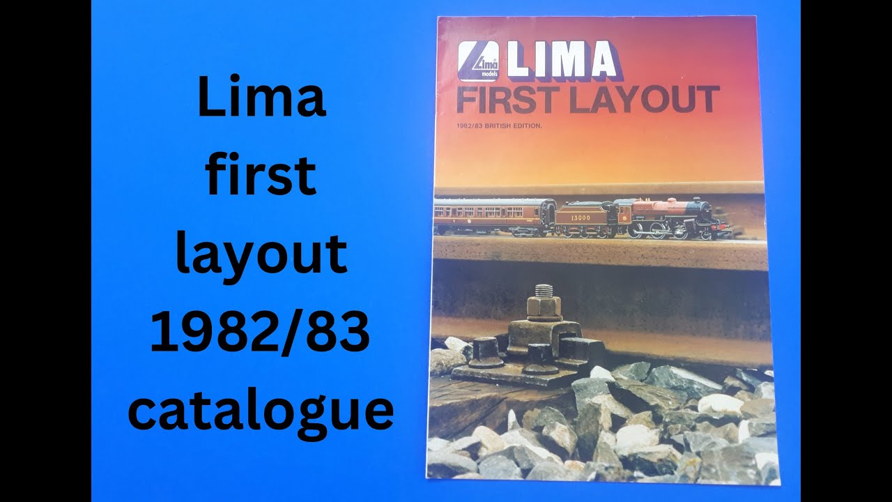Lima first layout model railways catalogue 1982/83 full look through ...