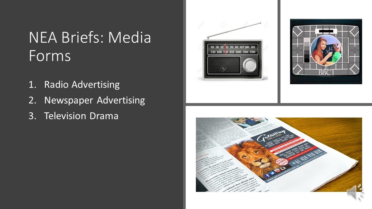 AQA GCSE Media Studies Non Examined Assessment briefs, for submission ...