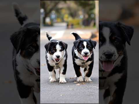 Cute Puppies Walking Funny Video #puppy #dog #funny #viral #shorts