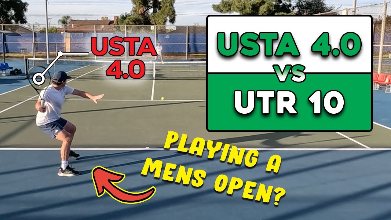 USTA 4.0 Playing Against UTR 10 - USTA Men's Open - YouTube