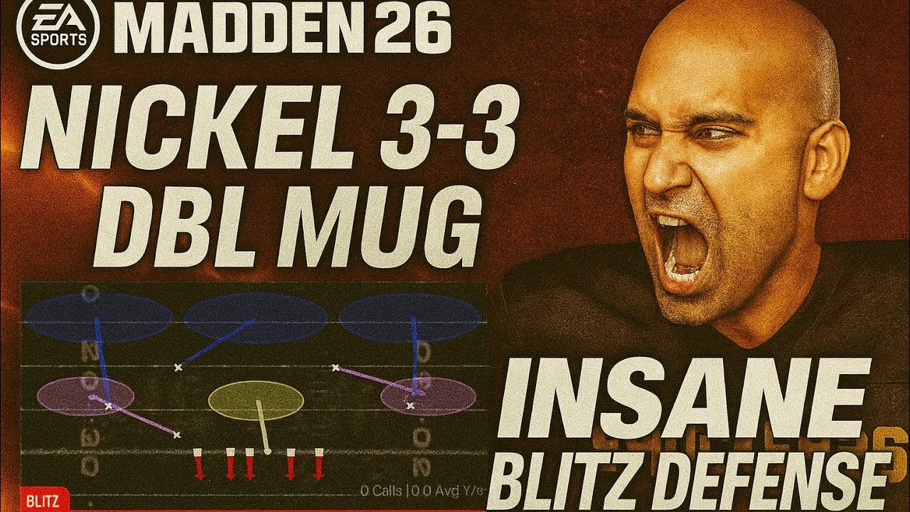 “Madden 26: INSANE Blitz Defense | Nickel 3-3 Double Mug Buck Zone ...