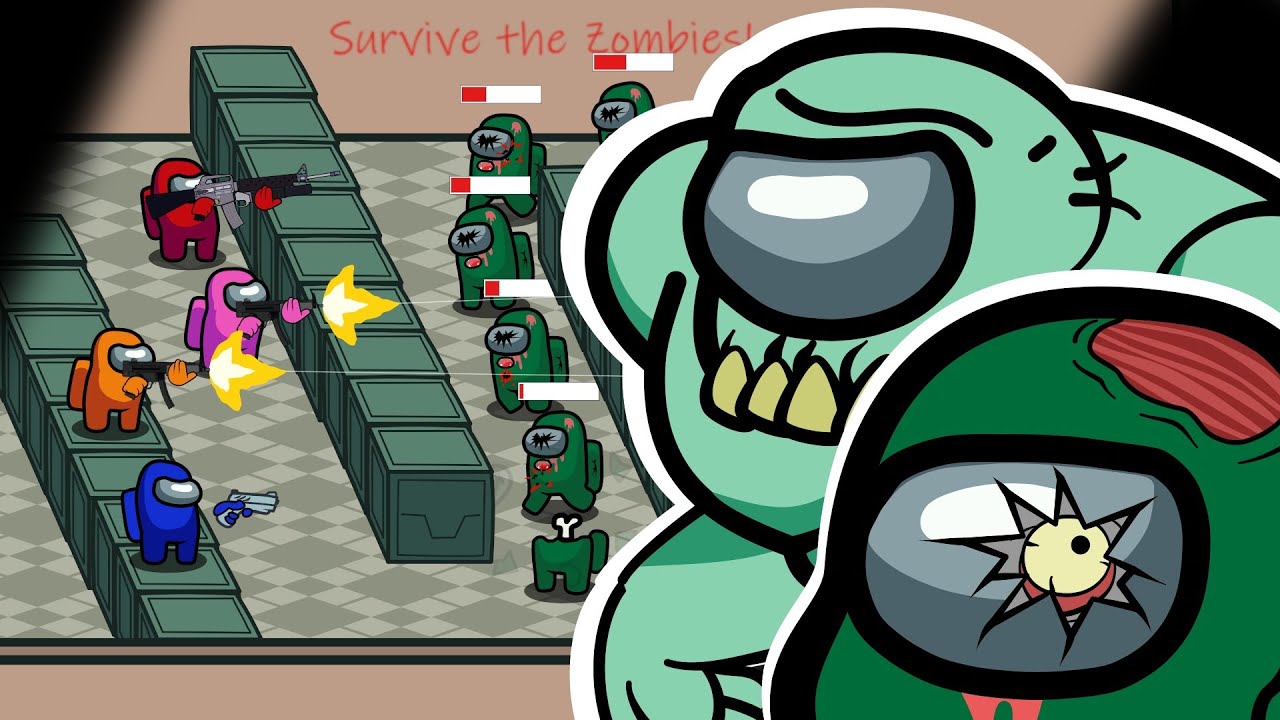 어몽어스 VS 좀비 Among Us VS Zombies Animation April Compilation - YouTube