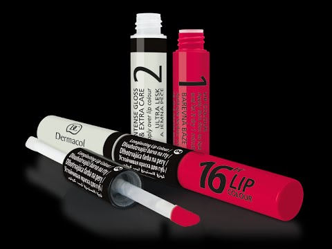 Dermacol 16H LIP COLOUR - YouTube