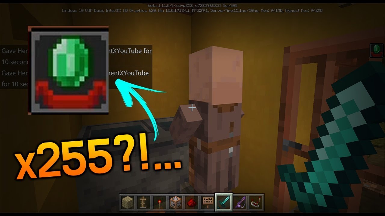 MINECRAFT PE/BE 1.11.0.4 is OUT! Village Hero works now!! What happens ...