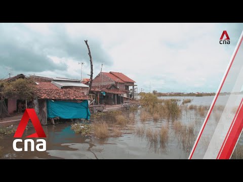 Pekalongan in Indonesia’s Central Java province could be submerged by the sea in 15 years