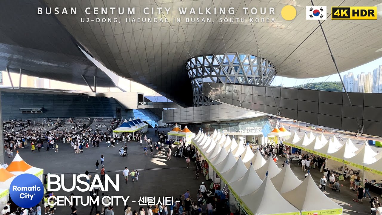 [4K] BUSAN Centum City Walking Tour Featuring World Largest Department Store, Korea - 4K 60fps ...