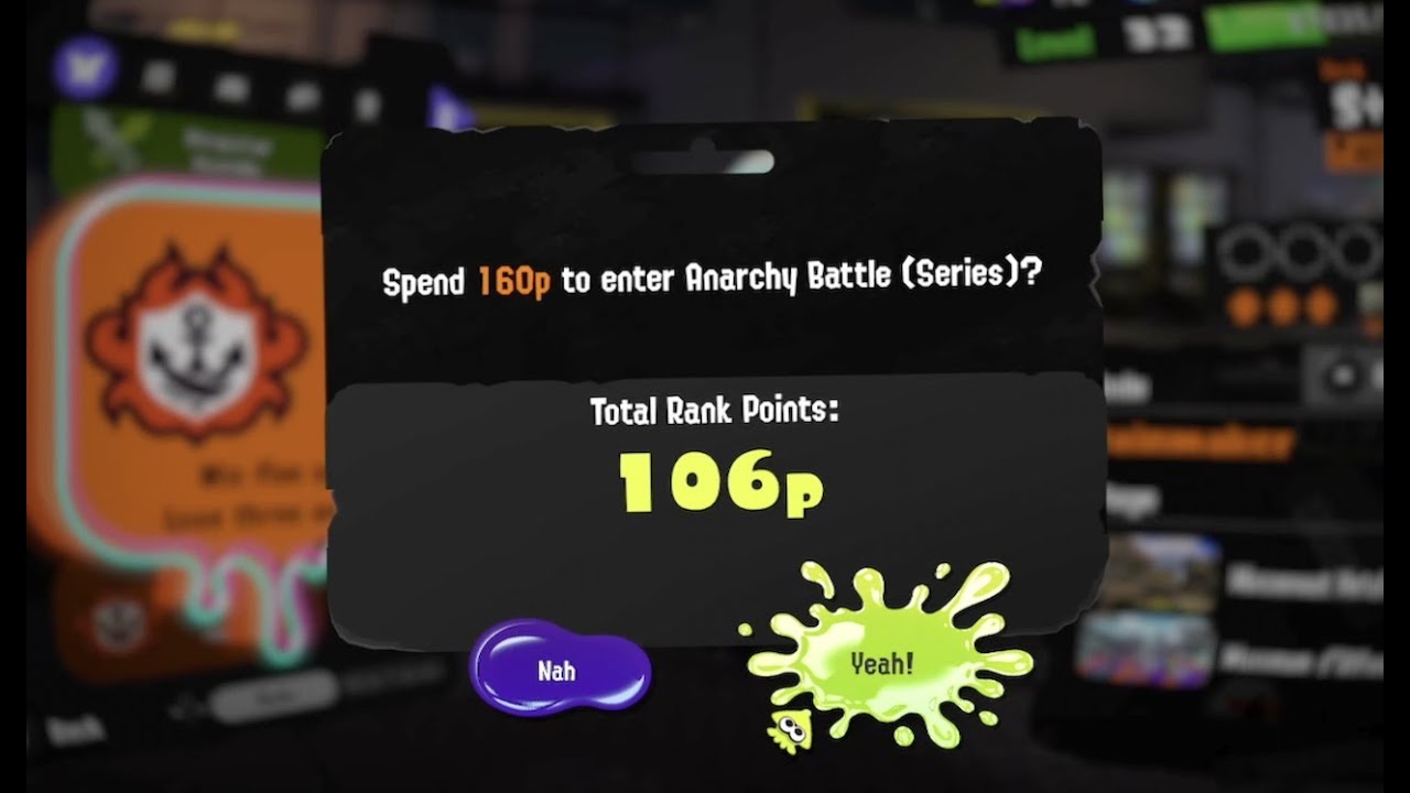 What Happens If You Don't Have Enough Points For Series? -Splatoon 3 ...