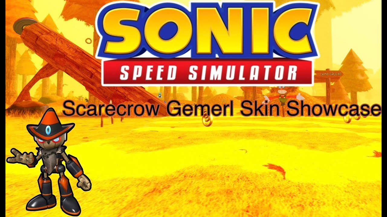Scarecrow Gemerl Skin Showcase || Sonic Speed Simulator - YouTube