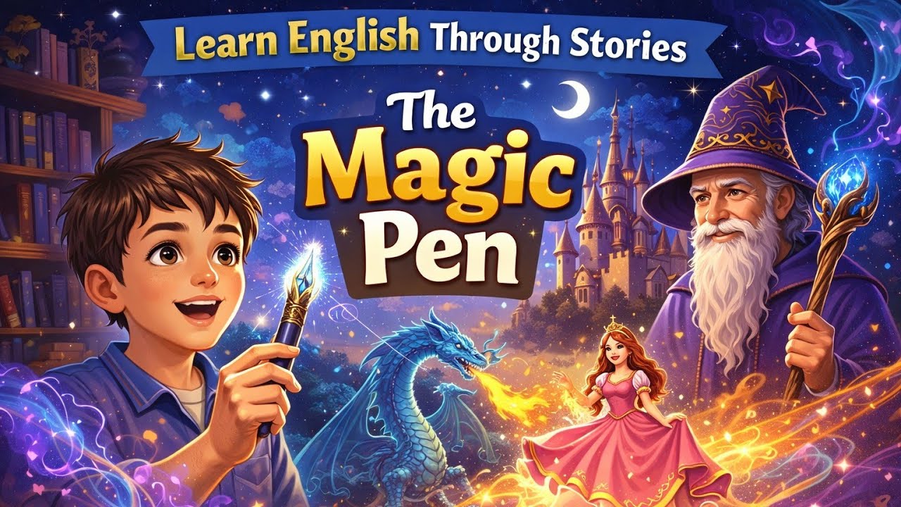 Learn English Through Stories - The Magic Pen | Improve English ...