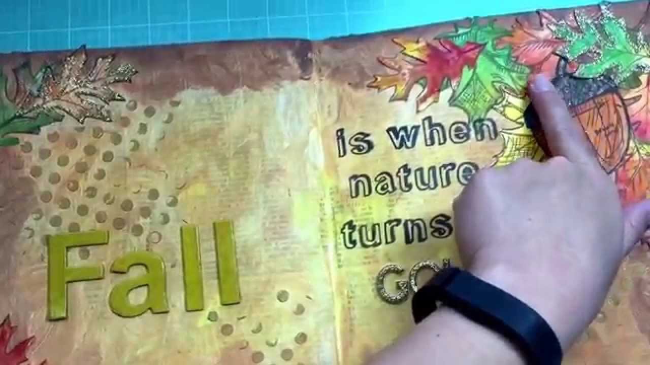 Sept CTS Art Journal Challenge - YouTube