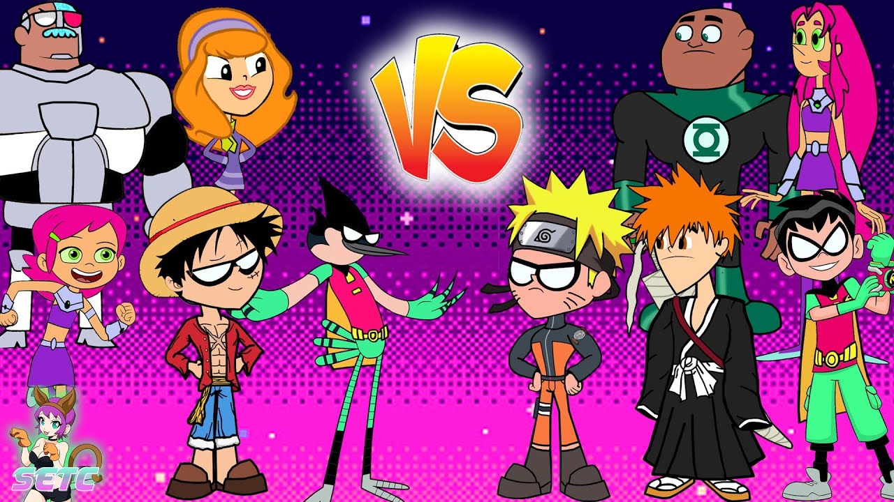 Teen Titans Go! vs. Naruto Scooby Doo and friends! Cartoon Character ...