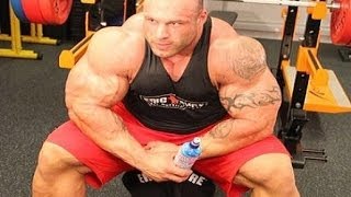Bodybuilder Morgan Aste 440 lbs (200 kg) x 18 Reps Bench - Bigger then ...